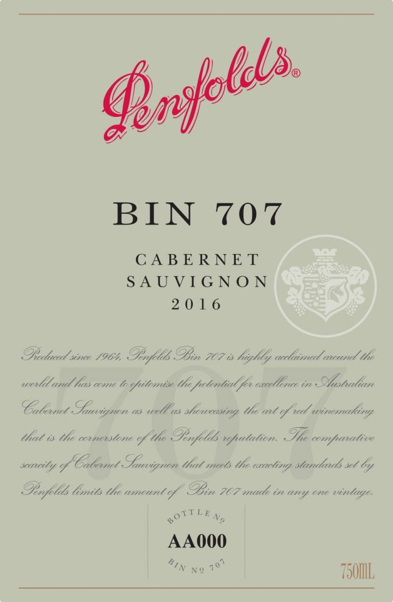 Penfolds Bin 707 Cabernet Sauvignon 1994 - Oliver's Wines